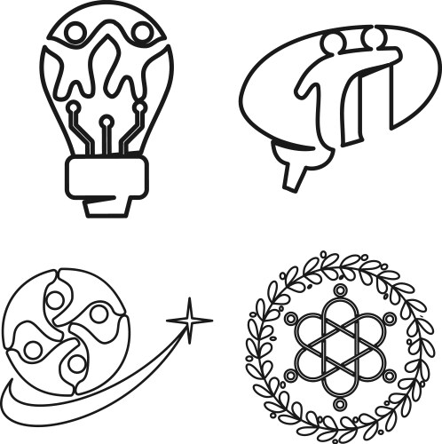 Brain checklist commitment teamwork together Vector Image