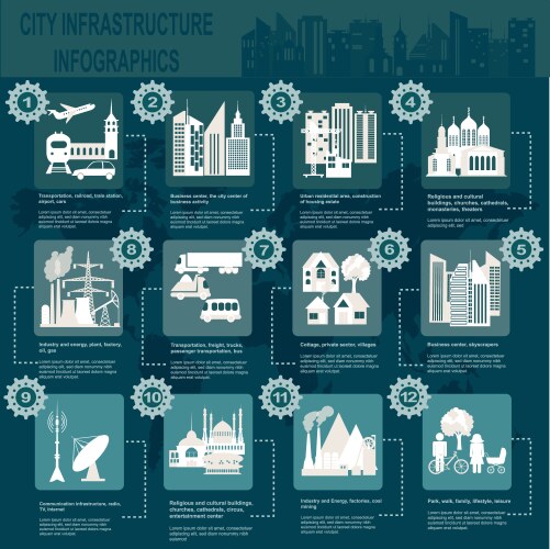 City Infrastructure Vector Images (over 17,000)
