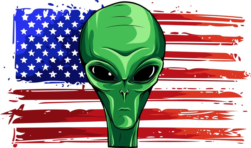 Cartoon alien character Royalty Free Vector Image