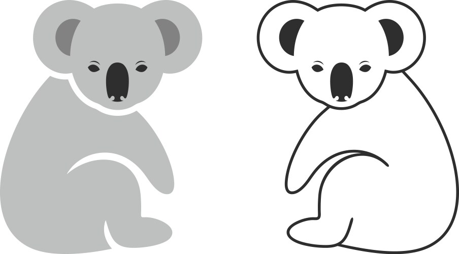 Koala Outline Vector Images (over 2,200)