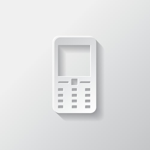 Mobile phone icon Royalty Free Vector Image - VectorStock