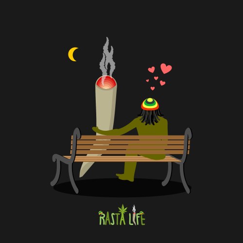 Rasta Man Smoking Vector Images (over 140)