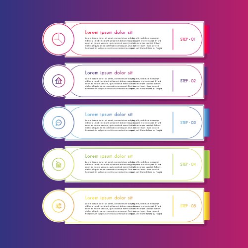 Creative infographic template design brand info Vector Image