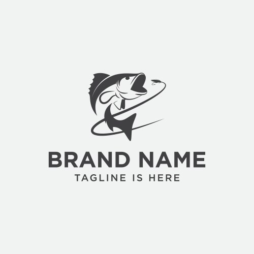 Lake logo design Royalty Free Vector Image - VectorStock