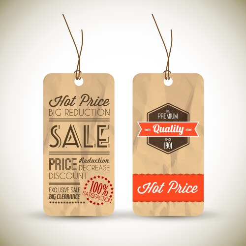 Retro vintage grunge label Royalty Free Vector Image
