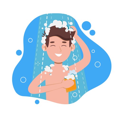 Cartoon Taking a Shower Vector Images (over 1,000)