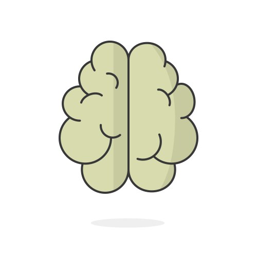 Abstract human brain injury stroke cartoon Vector Image