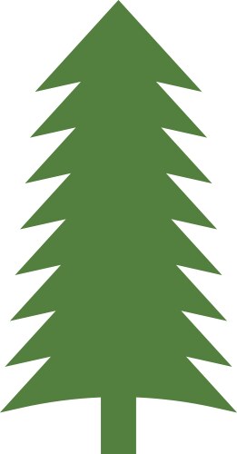 Cedar tree graphic design template isolated Vector Image