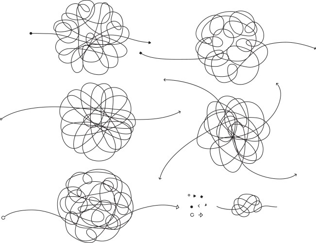 Concept for problem solving one line drawing Vector Image