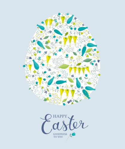 Vintage easter card Royalty Free Vector Image - VectorStock