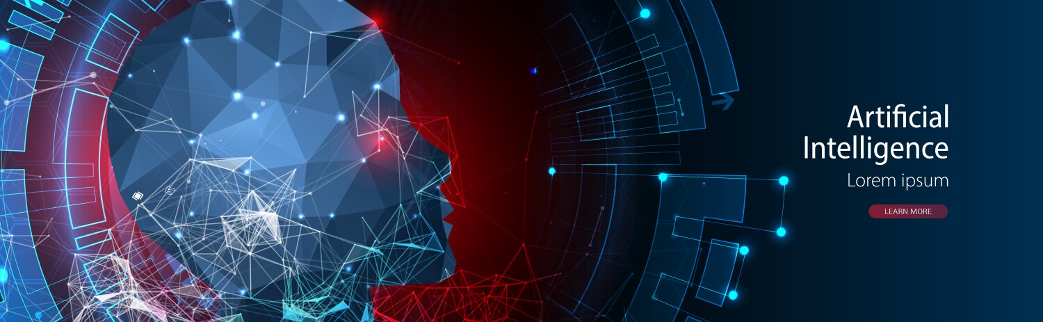 Artificial intelligence concept creative brain Vector Image