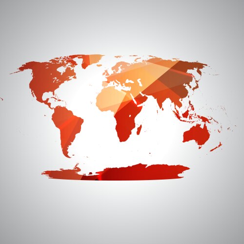 3d world map and infographics design template Vector Image