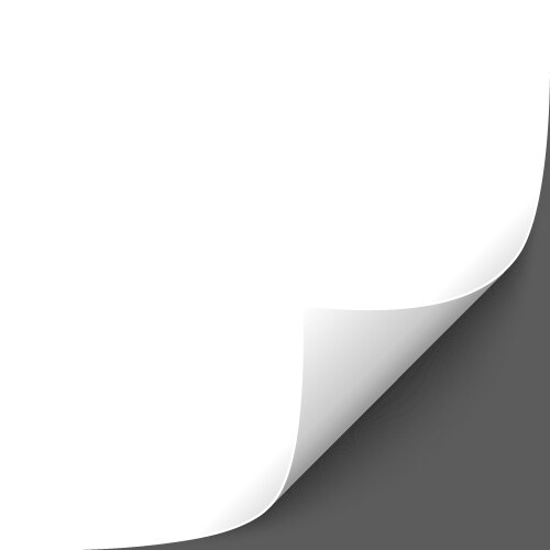 Curled corner with transparent background Vector Image