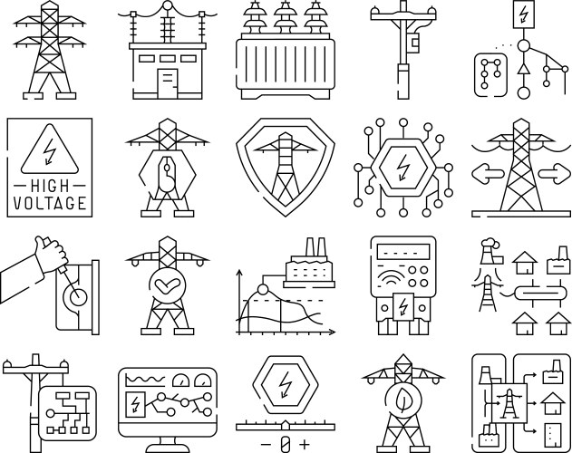 Power Grid Vector Images (over 13,000)