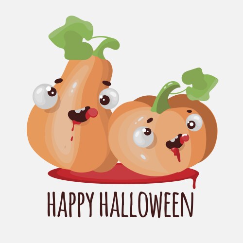 Robber pumpkin halloween funny cartoon Royalty Free Vector