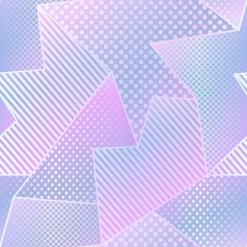Pastel color triangle pattern with grunge effect Vector Image
