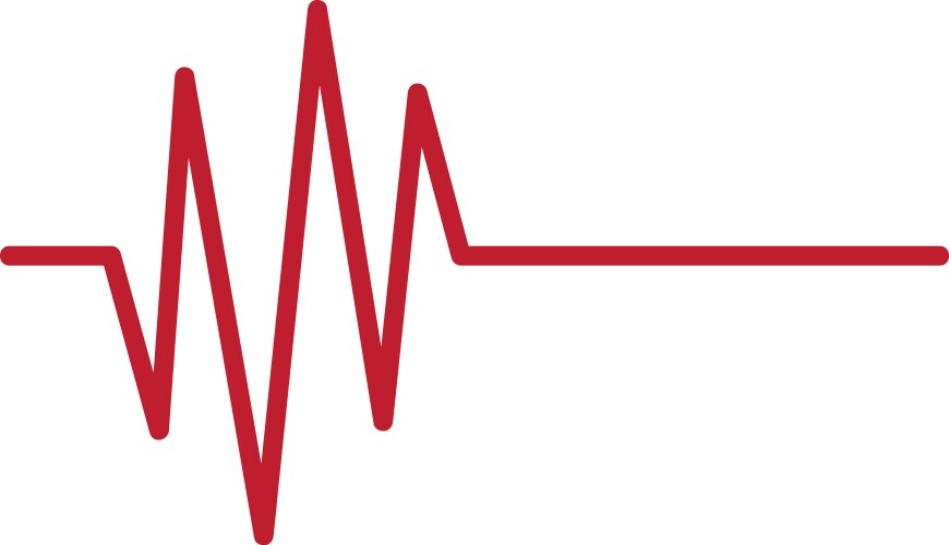 Pulse symbol icon design Royalty Free Vector Image