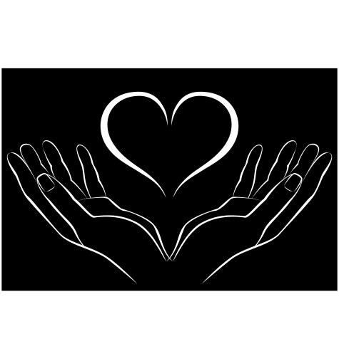 Korean love sign gesture Royalty Free Vector Image