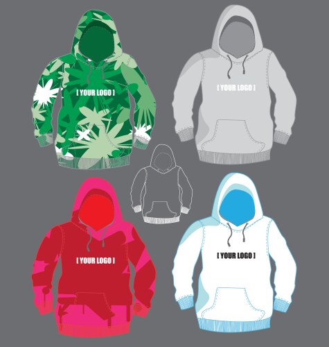 Unisex hoodie Royalty Free Vector Image - VectorStock