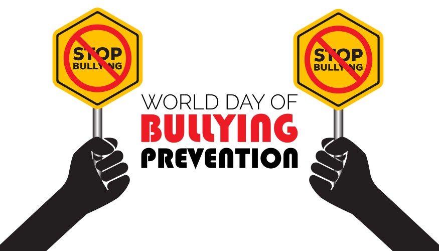 National bullying prevention month Royalty Free Vector Image