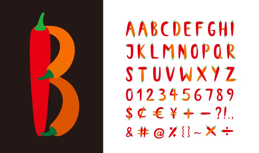 Chili Font Vector Images (over 470)