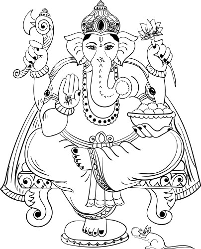 Ganesh Line Art Vector Images (over 380)