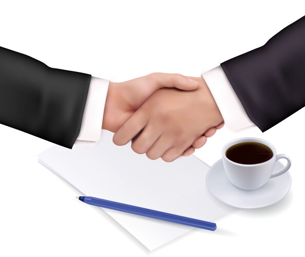 Awkward-handshake Royalty Free Vector Image - VectorStock