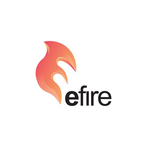 Flashcard letter f is for fire Royalty Free Vector Image