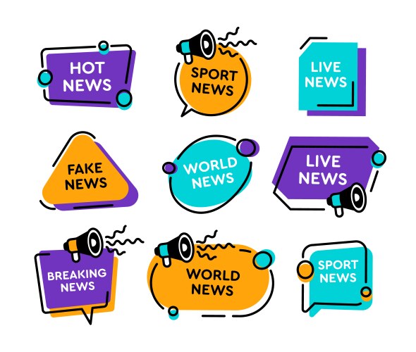 Fake News Sticker Vector Images (over 420)