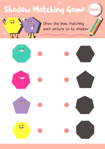 Different types of polygons Royalty Free Vector Image