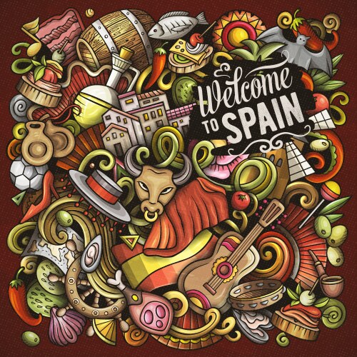 Spanish Cartoon Journey Vector Images (over 250)