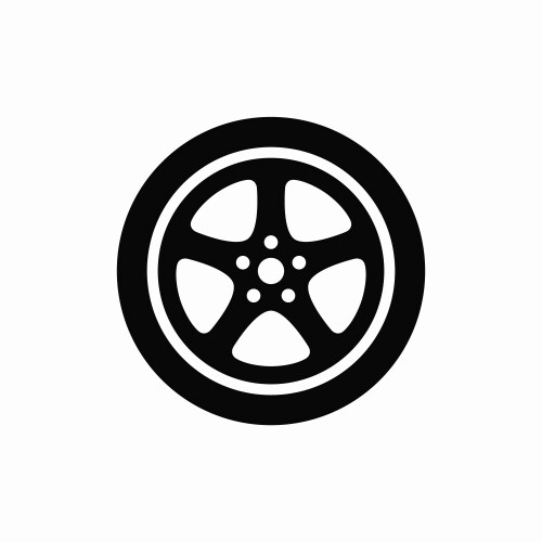 Car wheel icon Royalty Free Vector Image - VectorStock