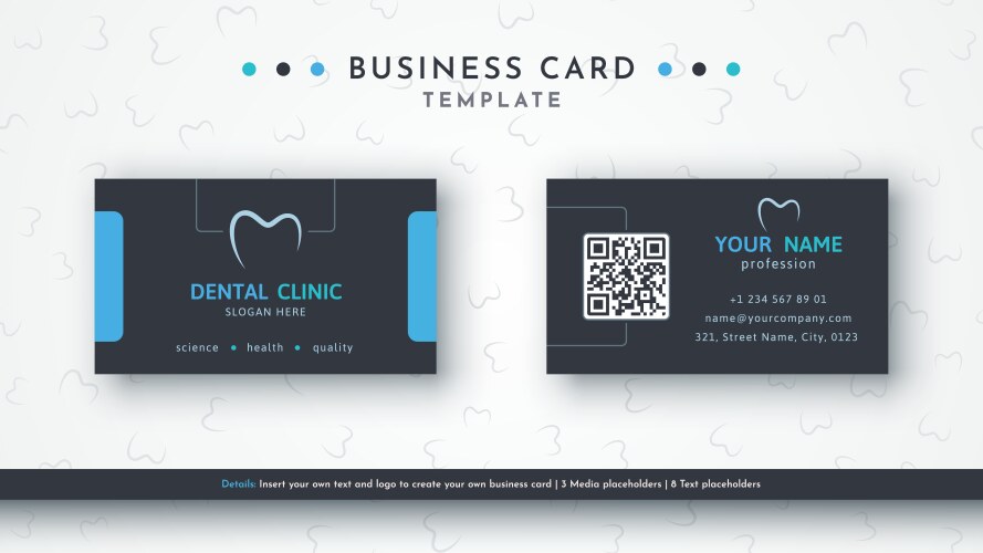 Company business card template professional Vector Image