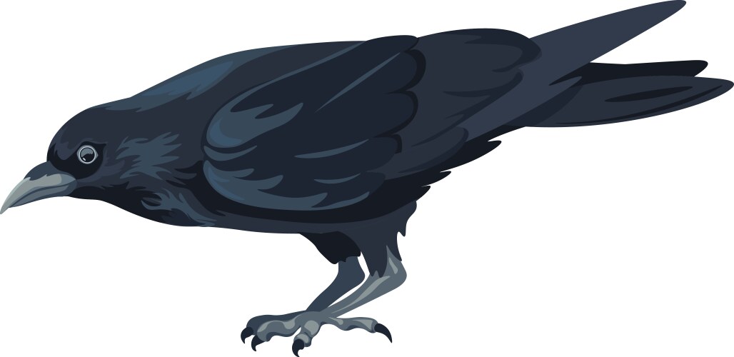 Raven happy halloween 3d icon Royalty Free Vector Image