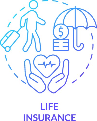 Beware of surroundings blue gradient concept icon Vector Image