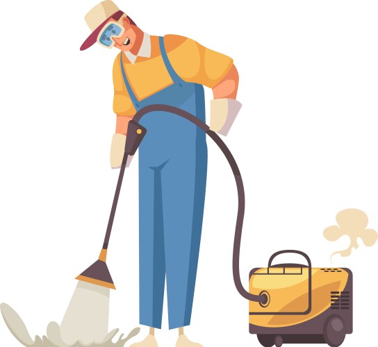 Cleaning service worker Royalty Free Vector Image