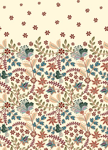 Floral vintage seamless pattern retro plants Vector Image