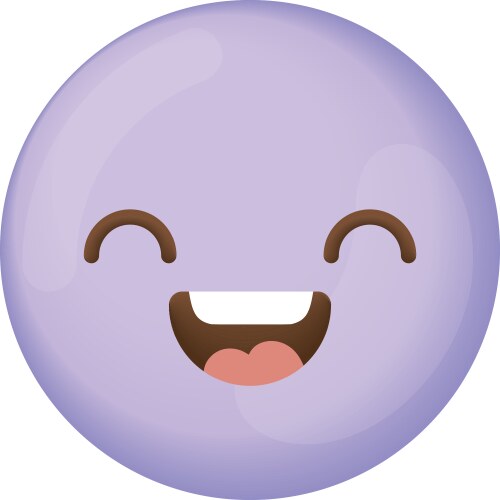 Happy emoticon social media Royalty Free Vector Image