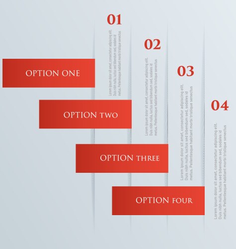 Business infographics template red color Vector Image