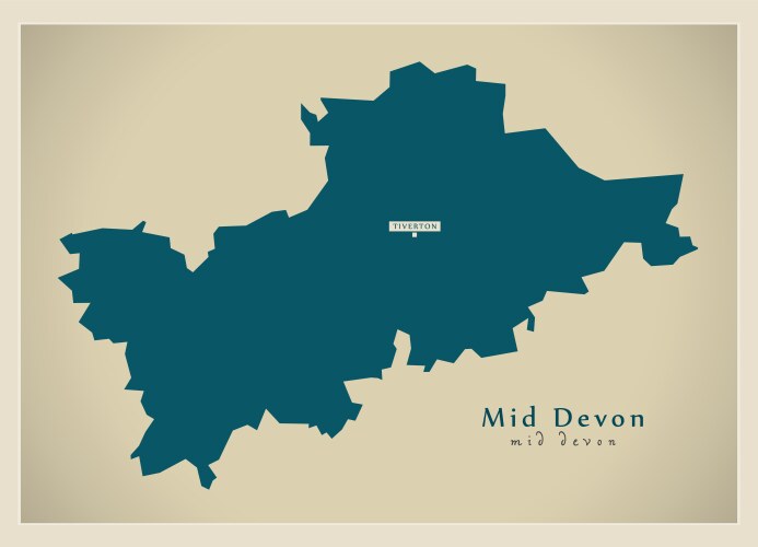 Devon county england uk black map with white Vector Image