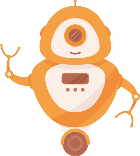 Modern robot and humanoid bot with face Royalty Free Vector