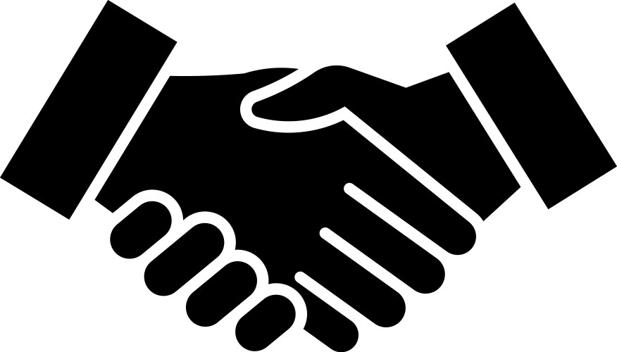 Homie soul or hand clasp handshake icon Royalty Free Vector