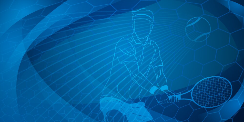 Tennis themed background Royalty Free Vector Image