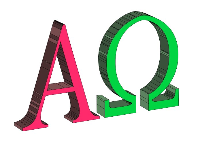 Alpha Omega Vector Images (over 450)