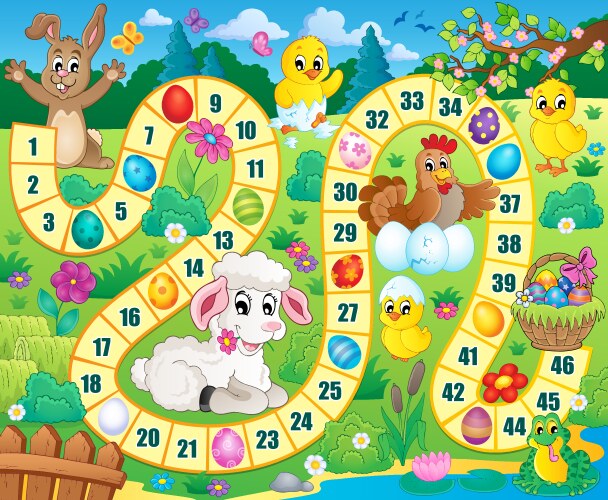 Coloring book with easter theme 6 Royalty Free Vector Image