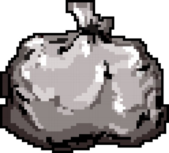 Dustbin trash bin garbage game pixel art Vector Image