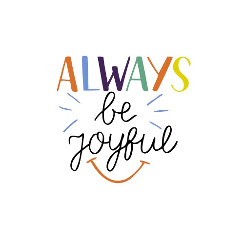 Hand lettering with motivational quote do small Vector Image