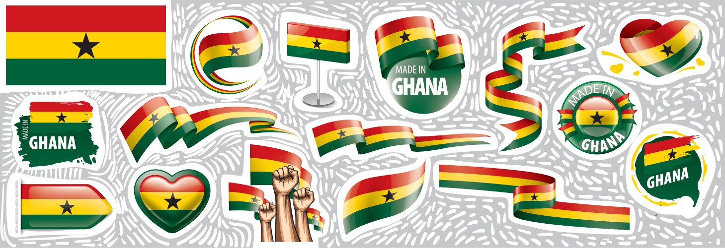 Ghana Flag Ribbon Vector Images (over 530)