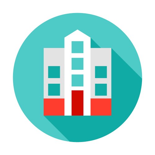 Hospital building icon Royalty Free Vector Image