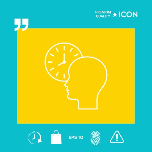 Personal schedule time management person Vector Image